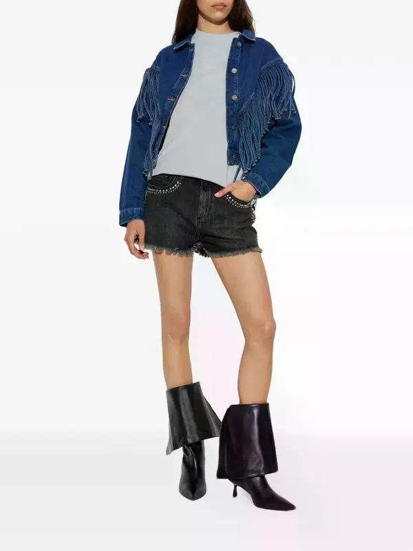 ALLSAINTS Lola Amelie Embroidered T-shirt - Blue