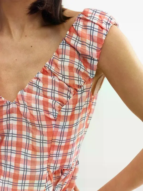 ASTON STUDIO Romane Ruffled Peplum Blouse