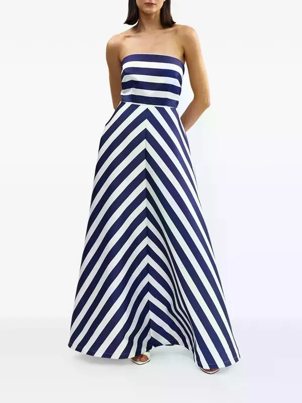 ASTON STUDIO Audrey Strapless Gown - Blue
