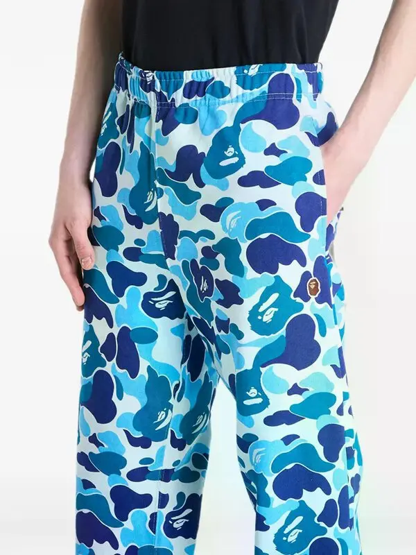 A BATHING APE Abc Camo Ape Head Track Pants