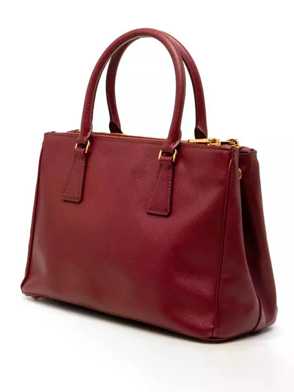 Prada Saffiano Lux Galleria Double Zip Satchel
