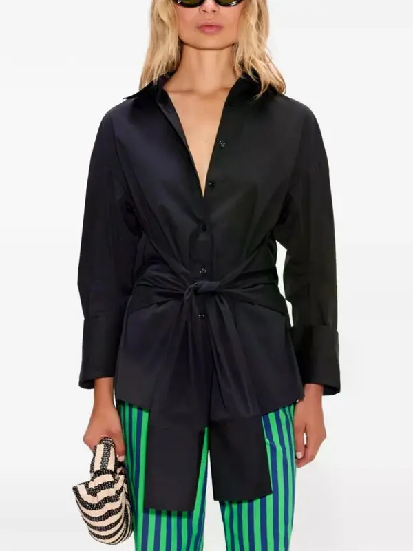 SIMONMILLER Poplin Tie-waist Shirt