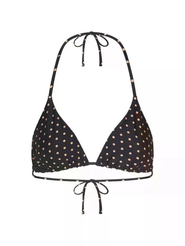 SIMONMILLER Polka-dot Bikini Top - Black