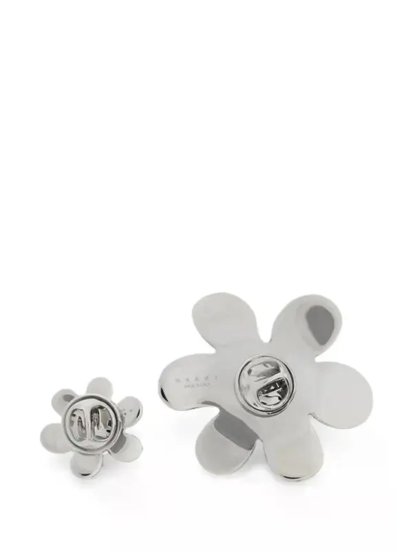 Marni Crystal-embellished Flower Pins