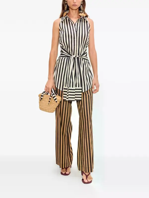 SIMONMILLER Inna Striped Sleeveless Shirt