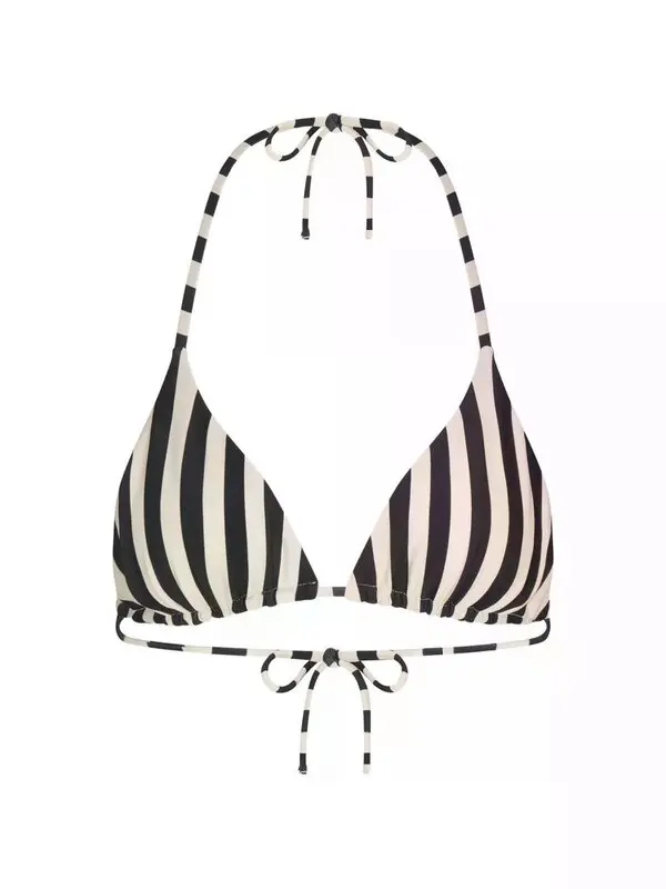 SIMONMILLER Striped Bikini Top - Black