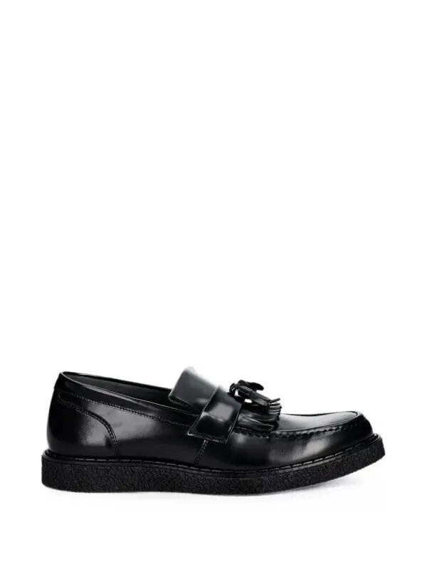 Fred Perry X George Cox Leather Loafers - Black