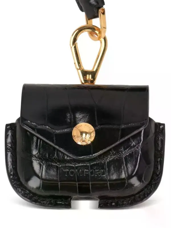 TOM FORD Crocodile-effect Leather Airpods Case