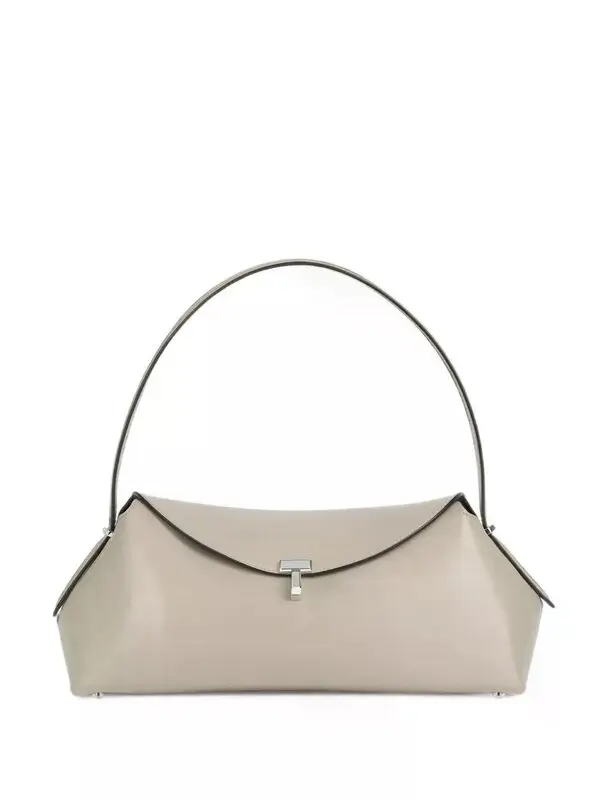 TOTEME T-lock Leather Shoulder Bag - Neutrals