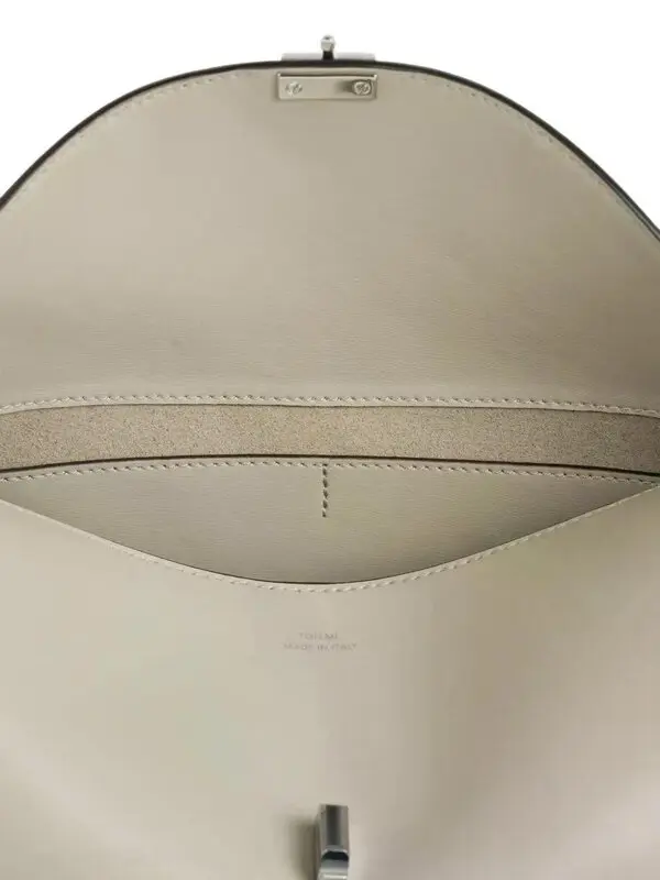 TOTEME T-lock Leather Shoulder Bag - Neutrals