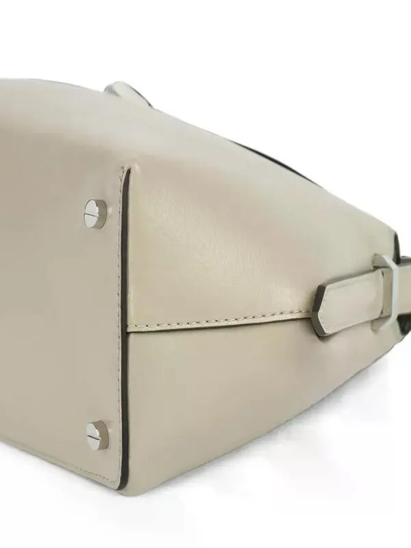 TOTEME T-lock Leather Shoulder Bag - Neutrals