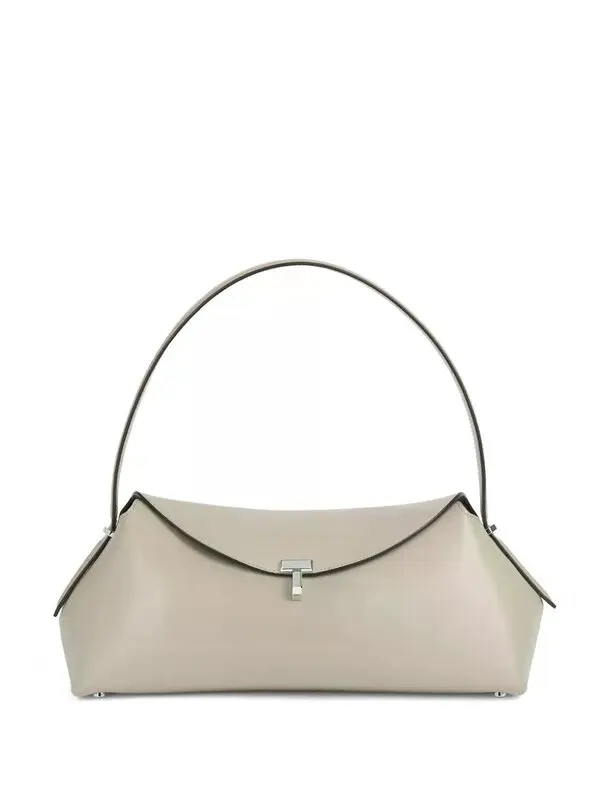TOTEME T-lock Leather Shoulder Bag - Neutrals