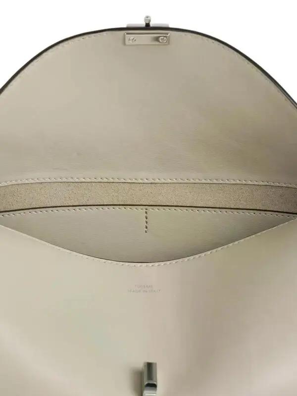 TOTEME T-lock Leather Shoulder Bag - Neutrals
