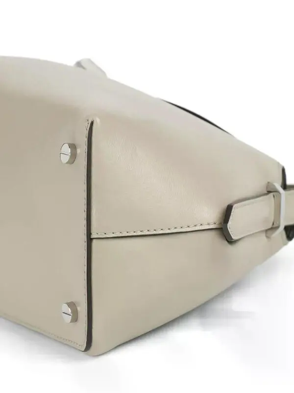 TOTEME T-lock Leather Shoulder Bag - Neutrals