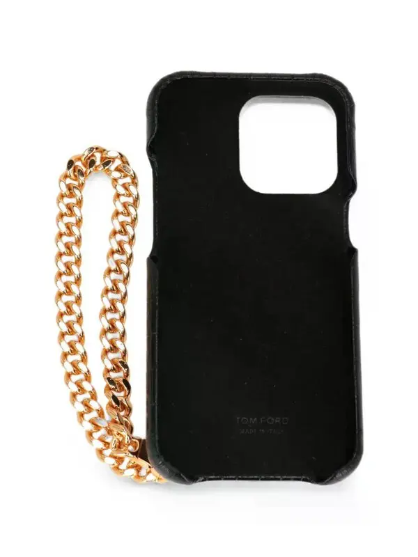 TOM FORD Croc-effect Chain-link Phone Case