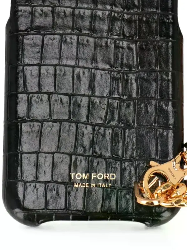 TOM FORD Croc-effect Chain-link Phone Case