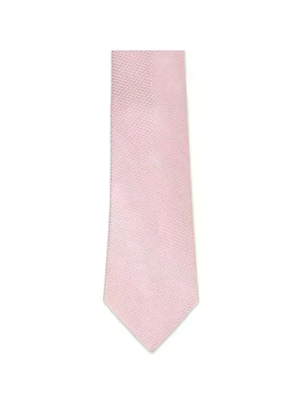 TOM FORD Textured Weave Neck Tie - Pink