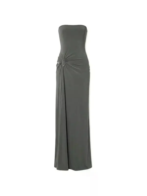 GRACE LING Strapless Maxi Dress - Grey