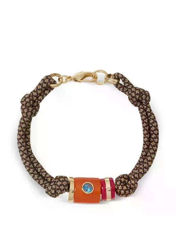 ROXANNE ASSOULIN Cylinder Crystal-embellished Cord Bracelet