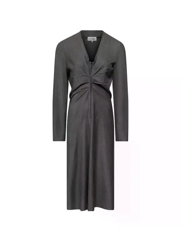 MAISON MARGIELA Wool Cotton Tailoring Dress