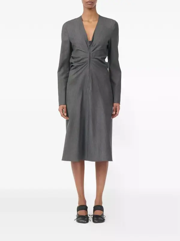 MAISON MARGIELA Wool Cotton Tailoring Dress