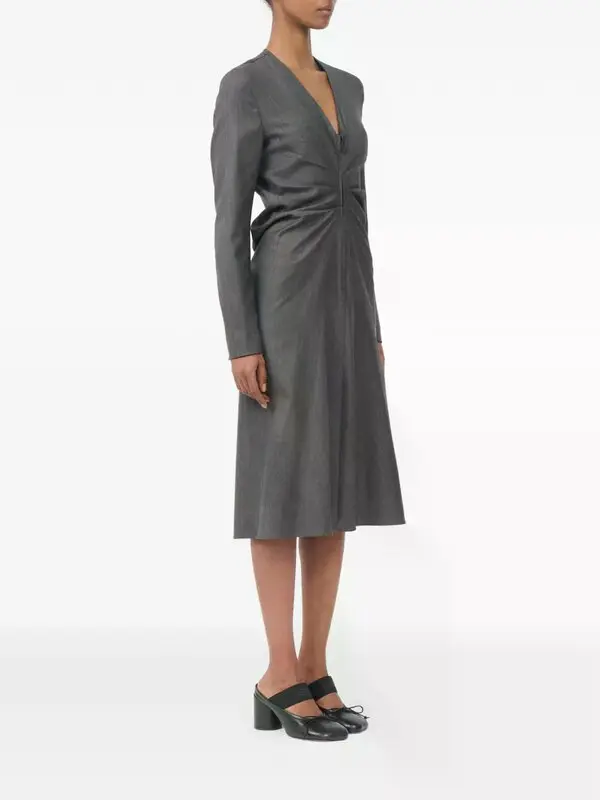 MAISON MARGIELA Wool Cotton Tailoring Dress