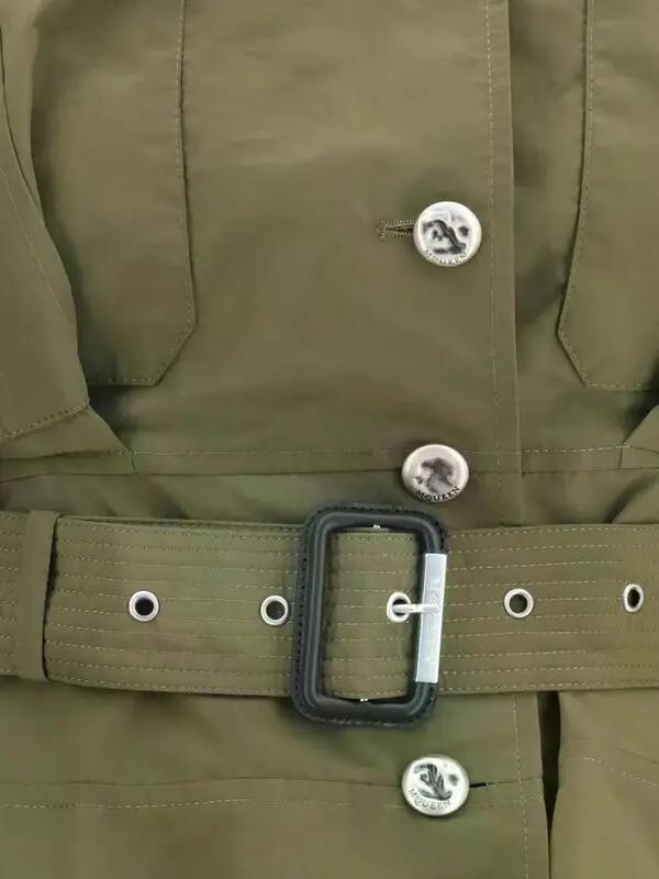 Alexander McQueen Cropped Belted Jacket