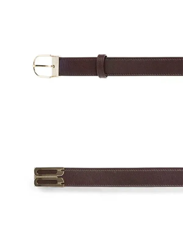 Victoria Beckham Logo-plaque Leather Belt