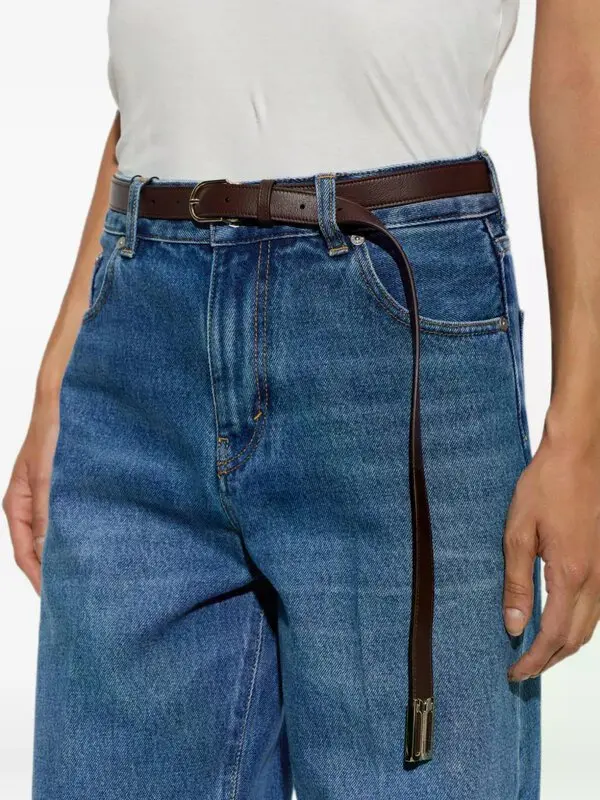 Victoria Beckham Logo-plaque Leather Belt