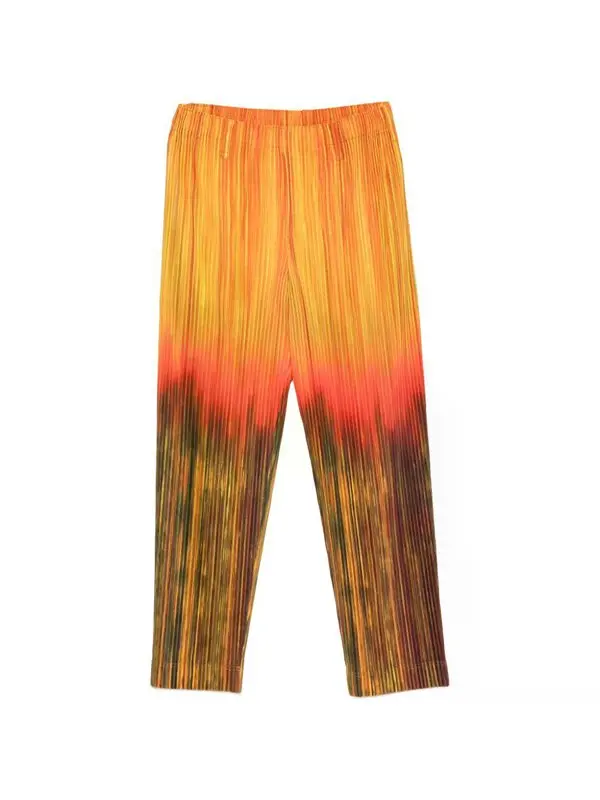 Issey Miyake Pleated Trousers - Orange
