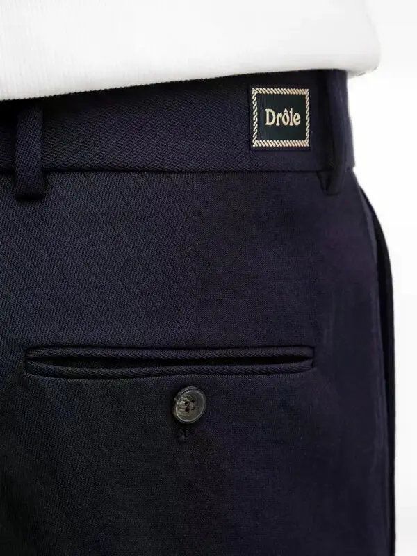 Drole De Monsieur Pleated Turned-up Trousers