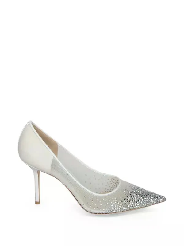 JIMMY CHOO Love Heeled Pumps - White