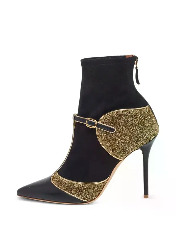 MALONE SOULIERS Sadif T-strap Ankle Boots - Black
