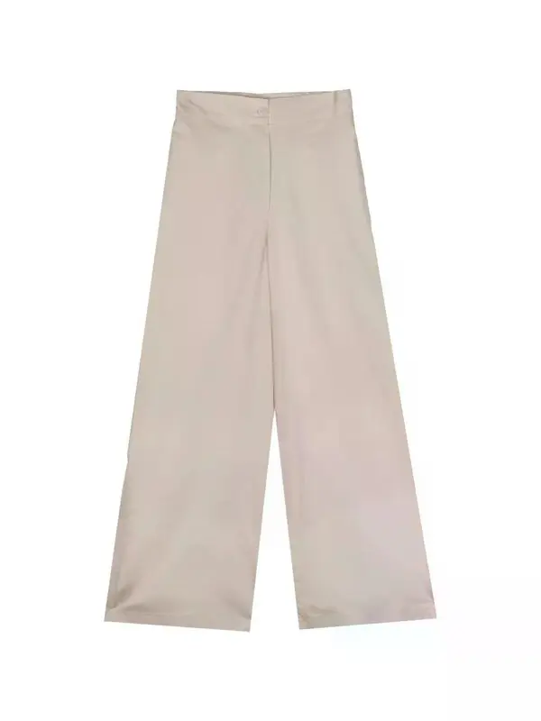 MOUTAKI Vanilla Beige Wide Leg Trousers