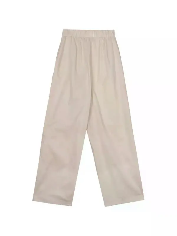 MOUTAKI Vanilla Beige Wide Leg Trousers