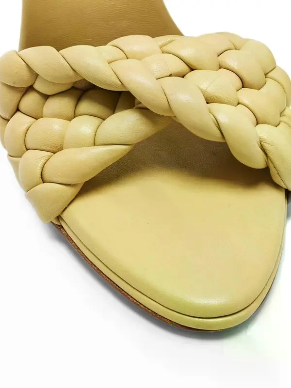 Bottega Veneta Curve Woven Leather Sandals