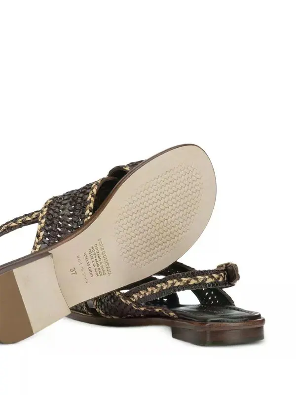 TONI PONS Woven Crossover Sandals