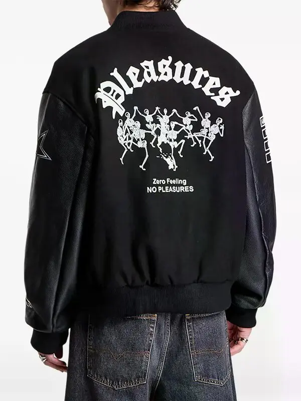 PLEASURES Zero Varsity Jacket