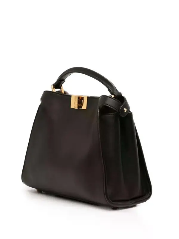 Fendi Medium Leather Peekaboo Iconic Essentially Satchel