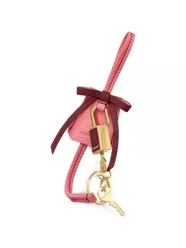 MAISON DE SABRE Bow Padlock Bag Charm - Pink