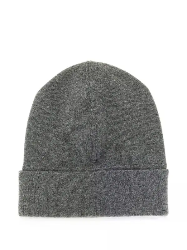 Brunello Cucinelli Monile-detail Beanie Hat - Grey