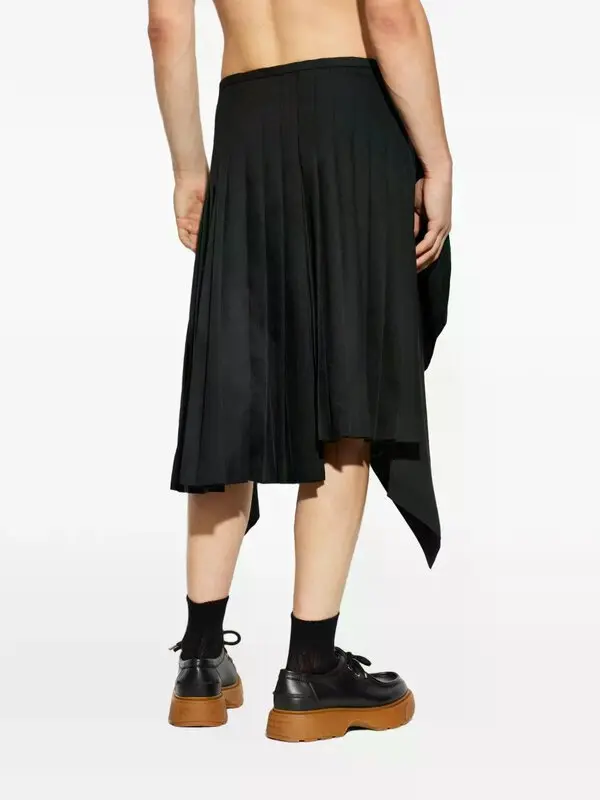 Alexander McQueen Asymmetric Pleated Skirt