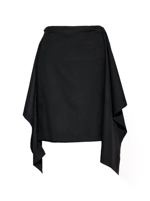 Alexander McQueen Asymmetric Pleated Skirt
