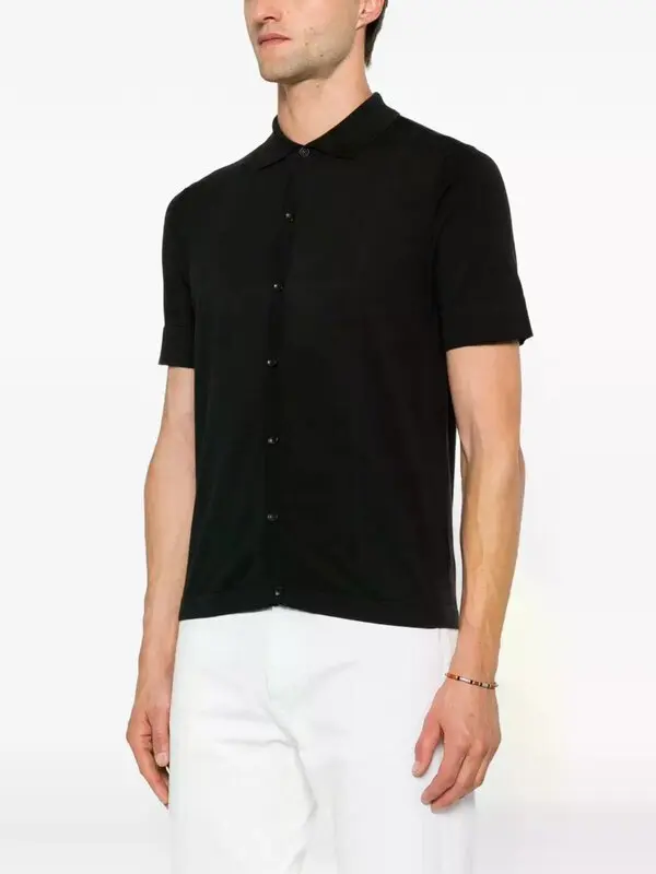 JEORDIE'S Button-down Short-sleeve Cotton Shirt