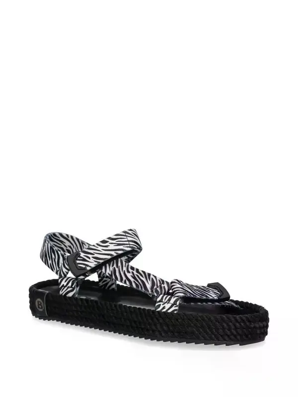 BOHONOMAD Miami Zebra-print Rope Sandals