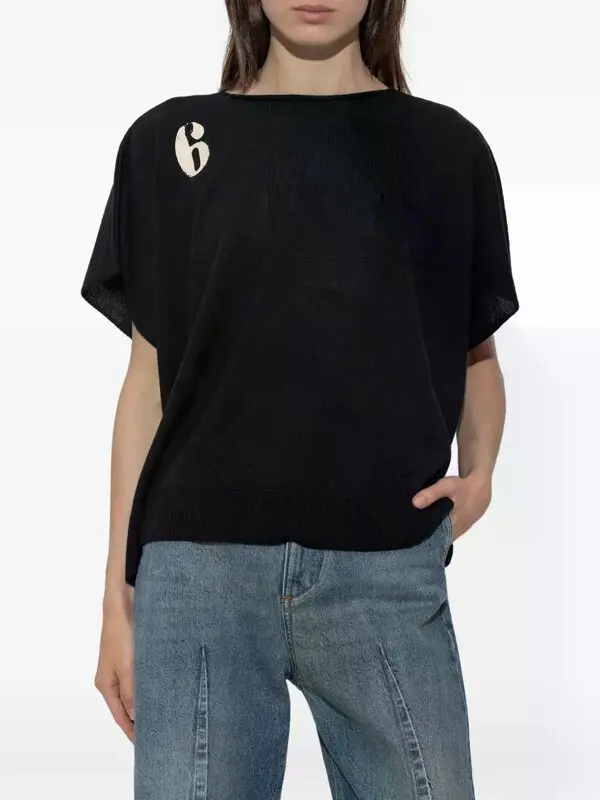 MAISON MARGIELA Wool Logo Print Sweater