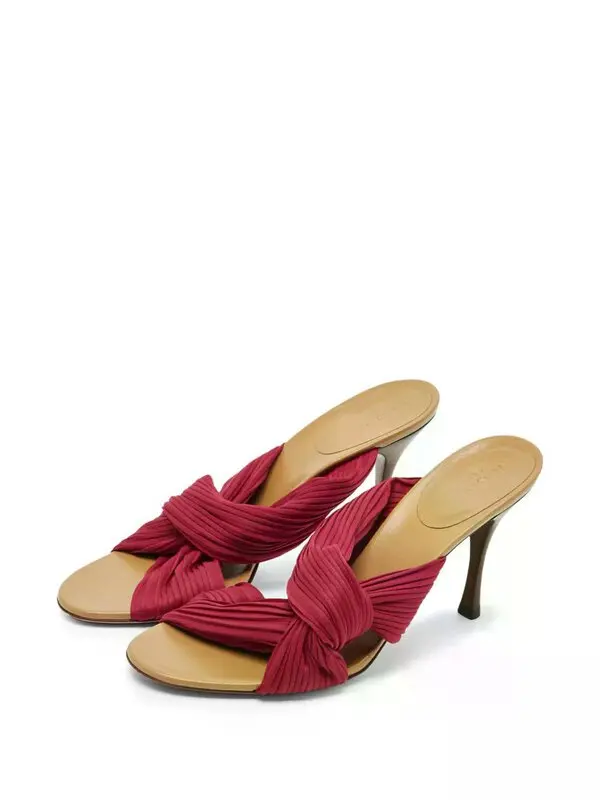 Gucci Pleated Knotted Sandals
