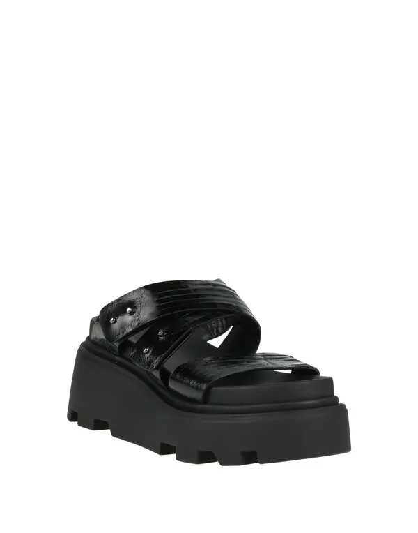 Premiata Leather Sandals With Lug Sole