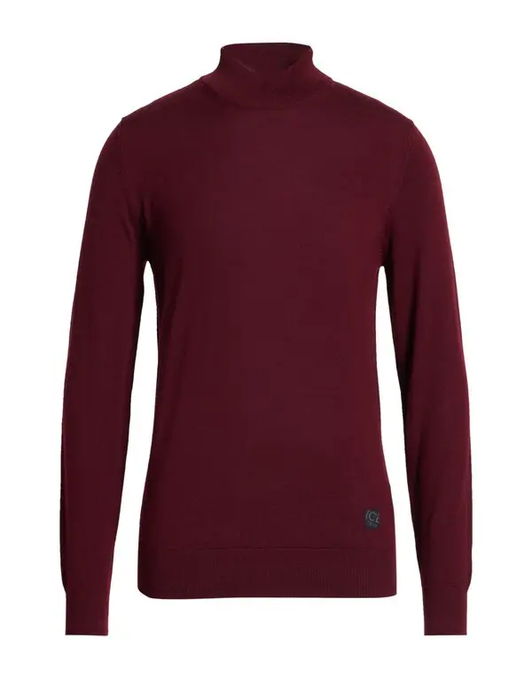 Iceberg Turtleneck Burgundy Size Wool - Red