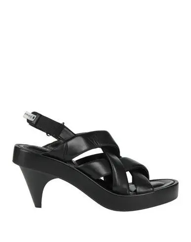Premiata Sandals Size Textile Fibers - Black